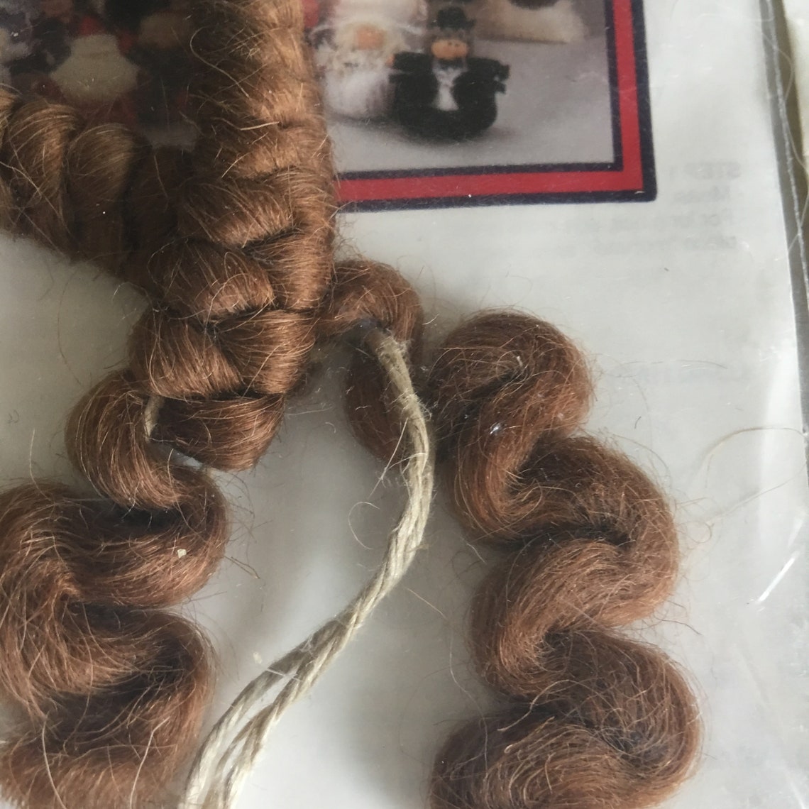 Vintage Curly Crepe 100% Wool Hair. All Cooped Up. Beautiful - Etsy