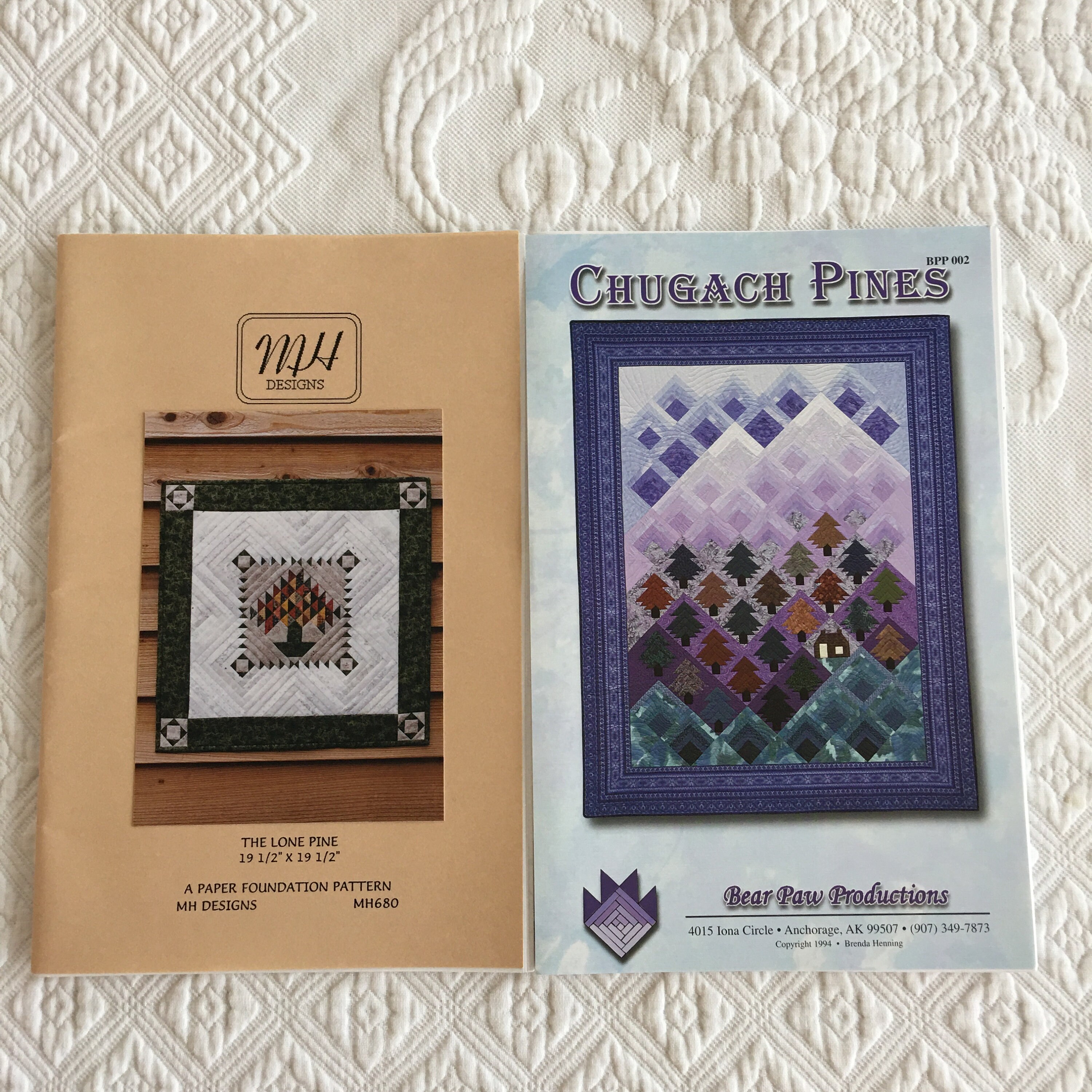 Pine Tree Quilt Pattern. Choose From the Lone Pine Paper Foundation ...