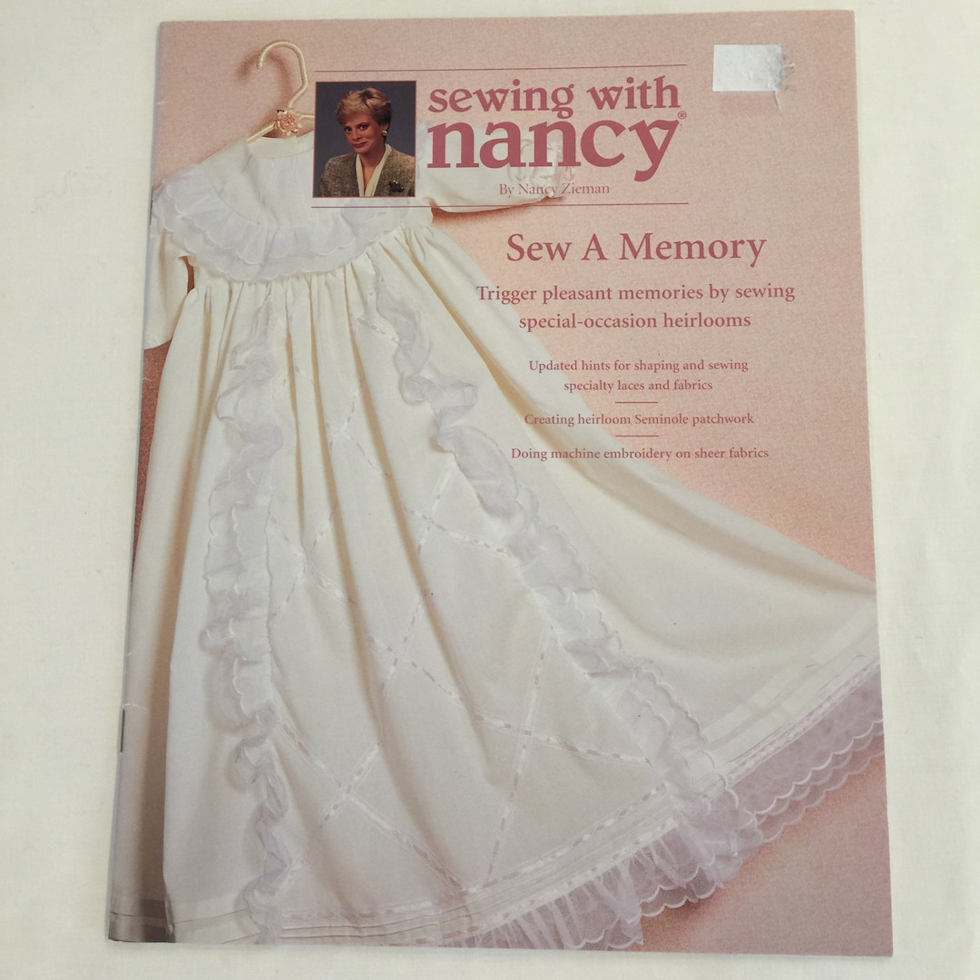 Vintage 1997 Sew A Memory Sewing With Nancy by Nancy Zieman. Sew a ...