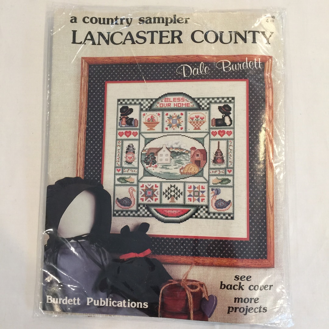 Vintage Lancaster County Cross Stitch Kit. A Country Sampler by Dale ...