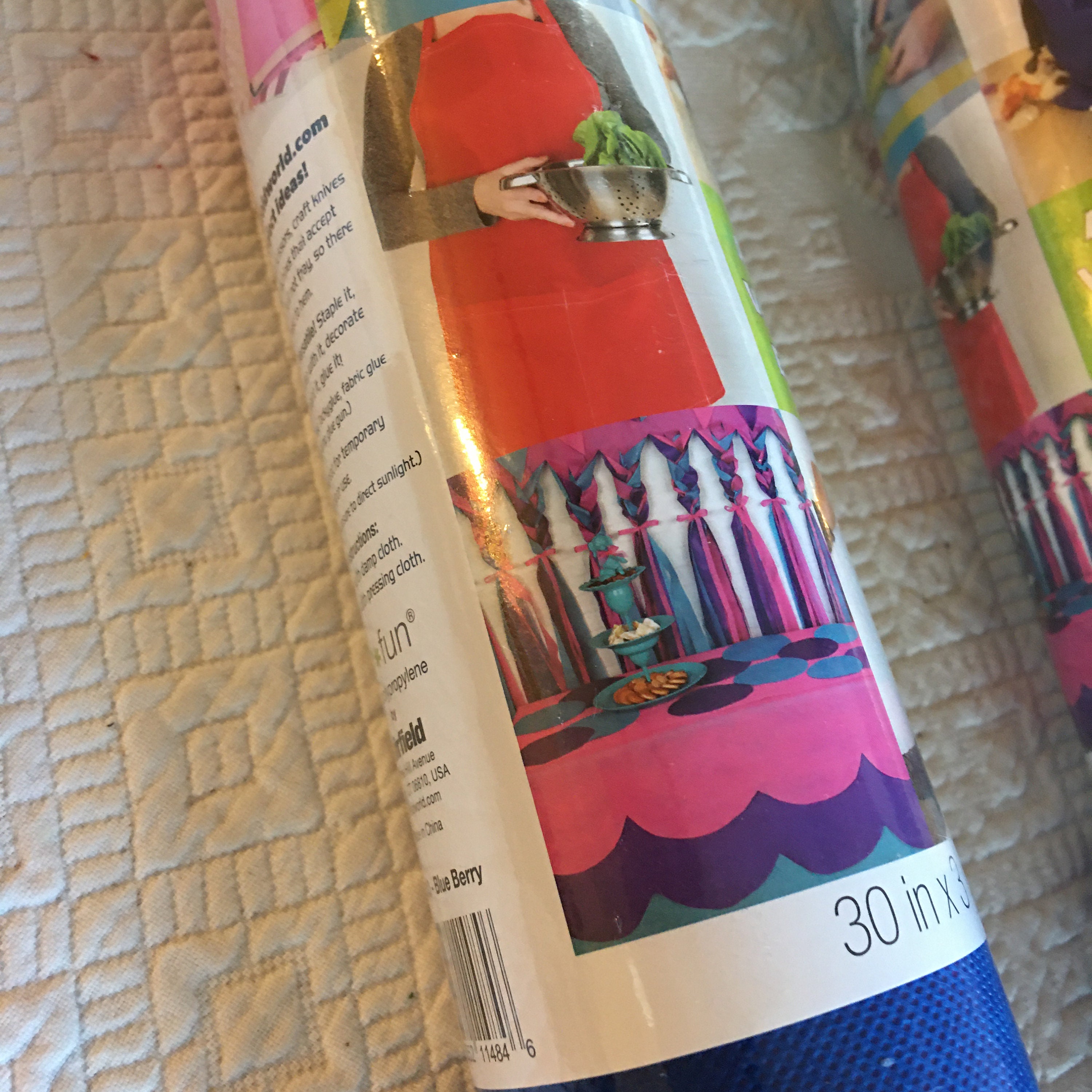 Vintage Oly Fun Multi-purpose Material. 30 X 3 Yds. 100% Polypropylene ...