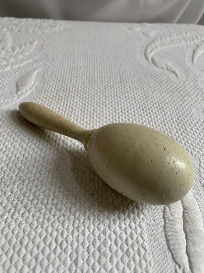 Antique White Wooden Darning Egg for Darning Socks and Other Wovens ...