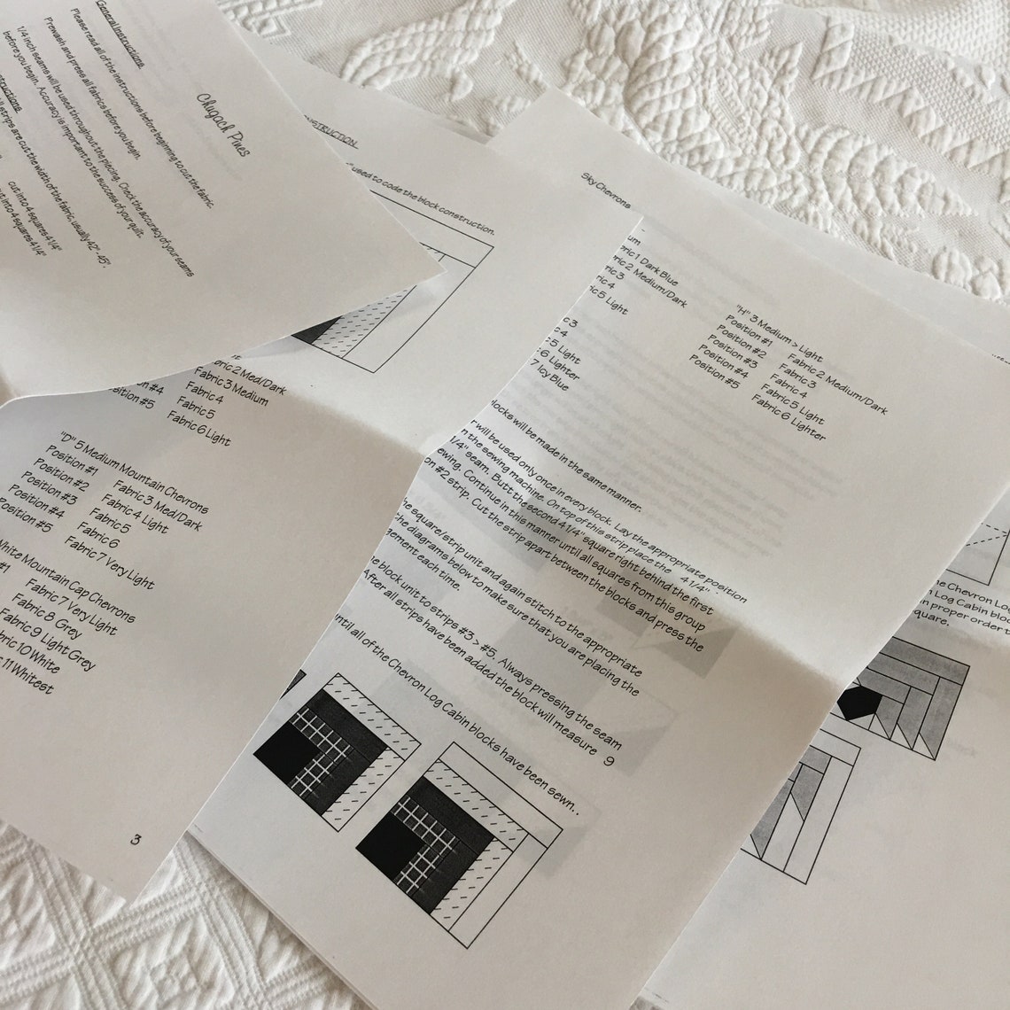 Pine Tree Quilt Pattern. Choose From the Lone Pine Paper | Etsy