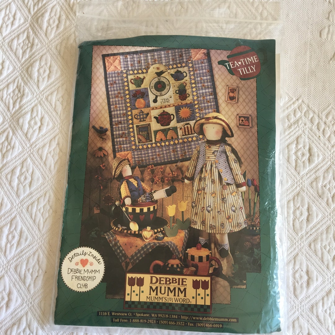 Tea Time Tilly by Debbie Mumm. Patterns for Tilly the Doll 21", Tiny ...