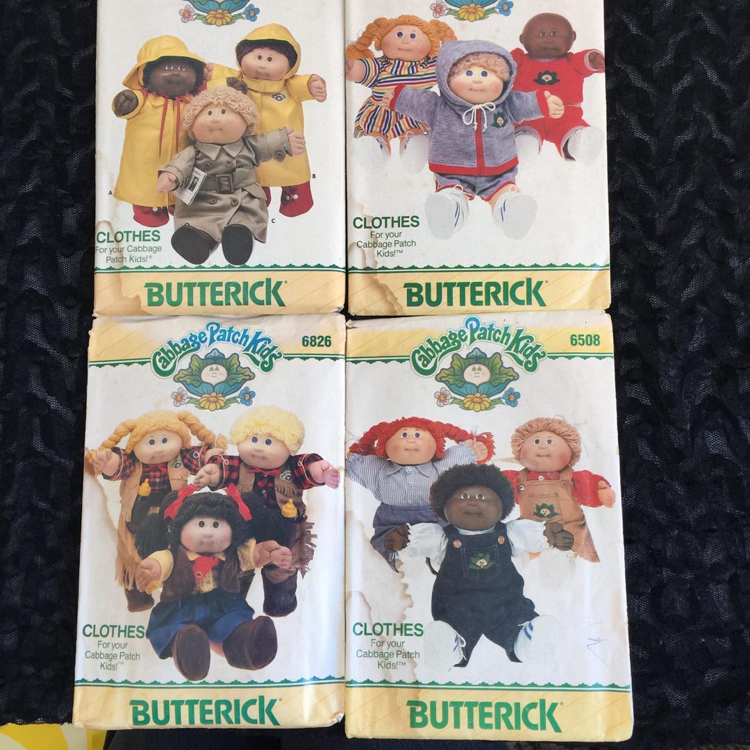 Vintage 1984-85 Cabbage Patch Kids Patterns 354 Rainwear, 6511 Shorts ...