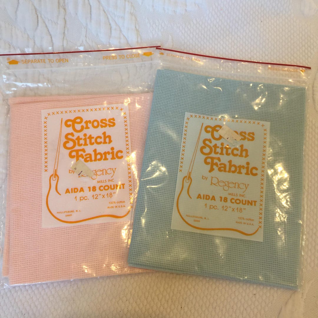 Choose Color of Aida Cloth for Counted Cross Stitch Projects. 18 Count ...