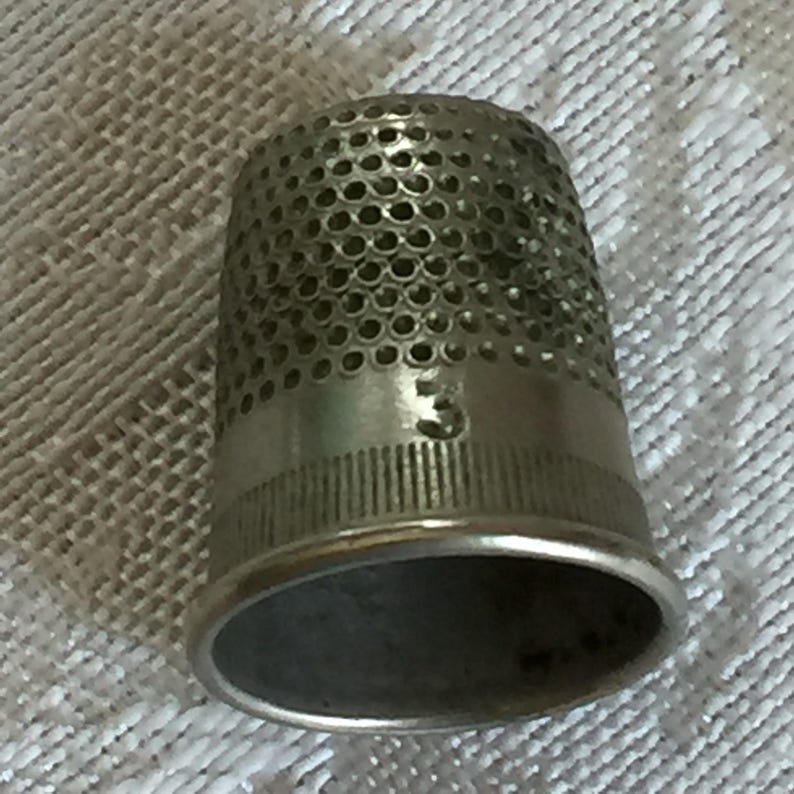 Vintage Solid Nichol Silver Thimble Size 3. It Fits Me so Sizes Are Not ...