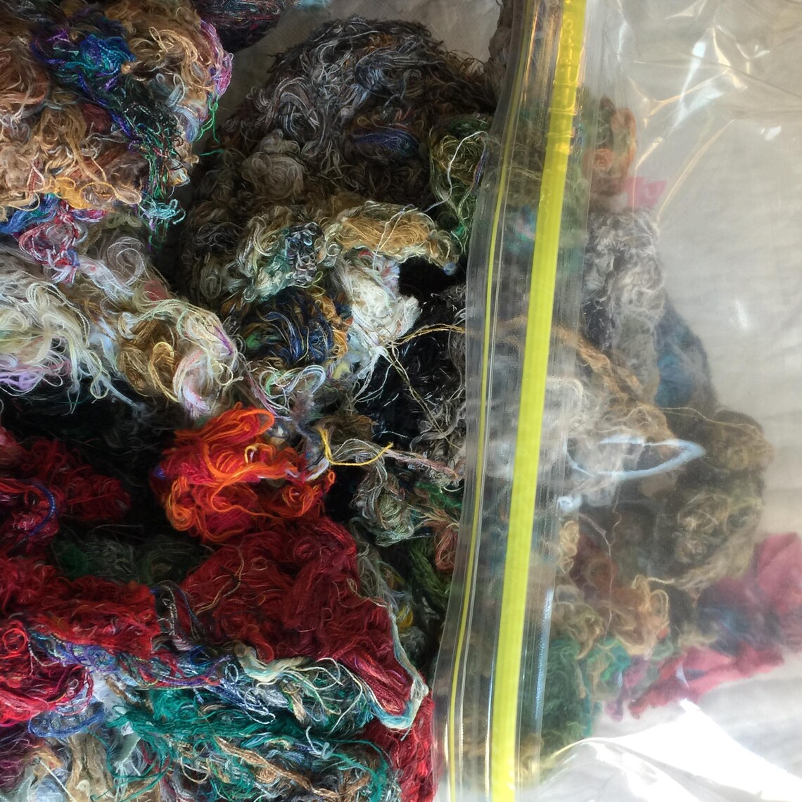Vintage Collection of Threads Pulled From Fabric Edges When Fabric Was ...