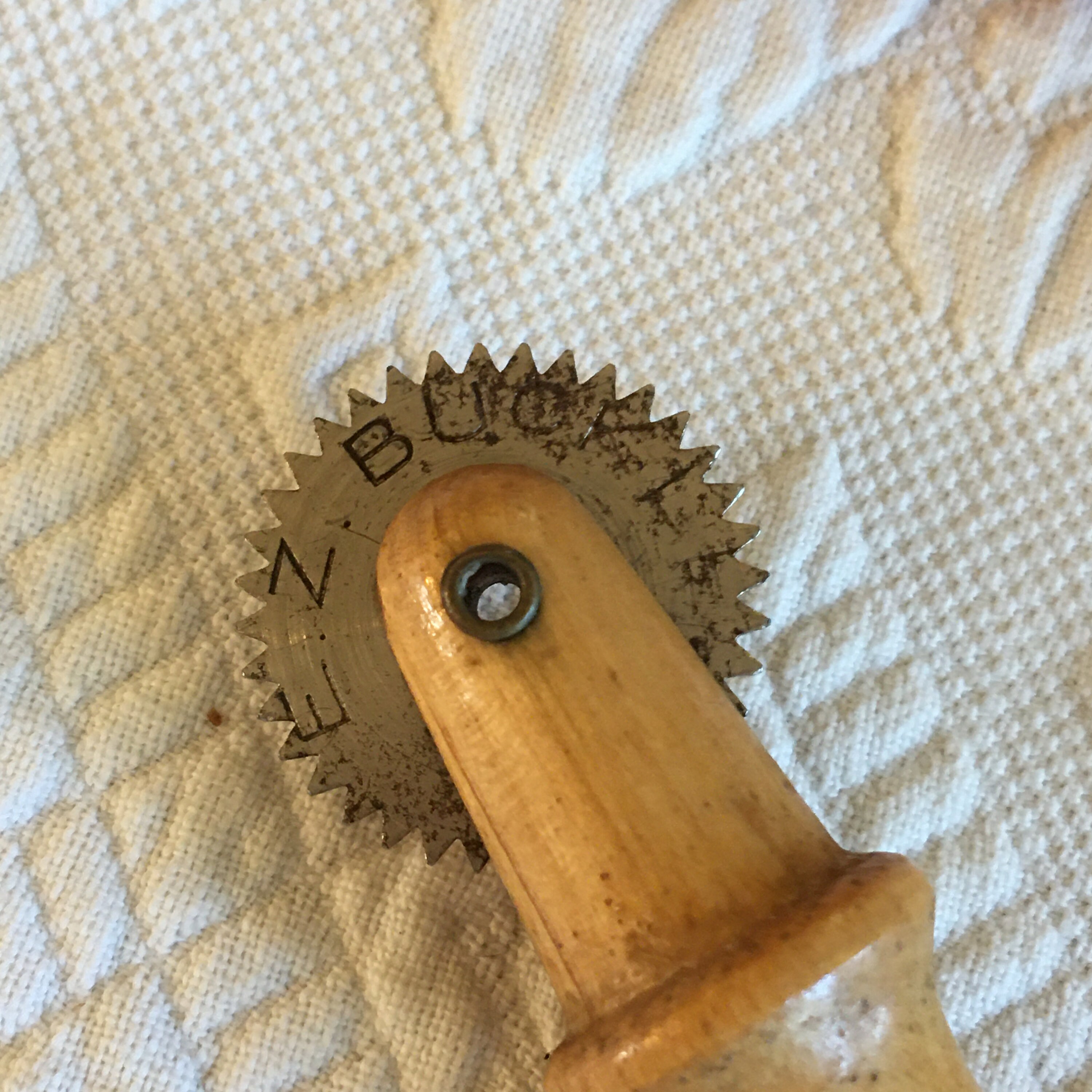 Vintage Wood Handled Rotary Marking Tool. for Marking Fabric With ...