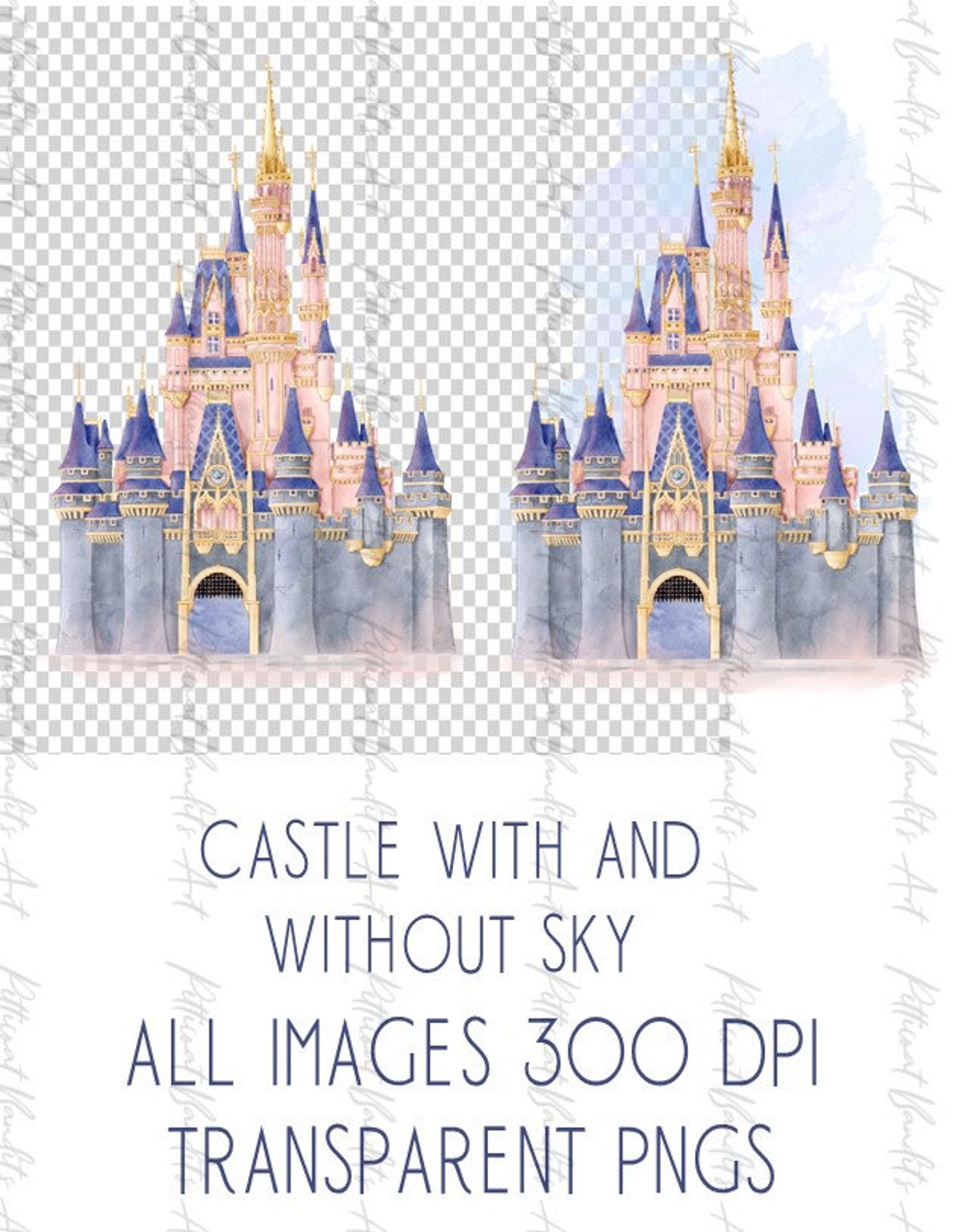 Fairytale Castle / Princess Castle/ Castle PNG / Digital Download Print ...