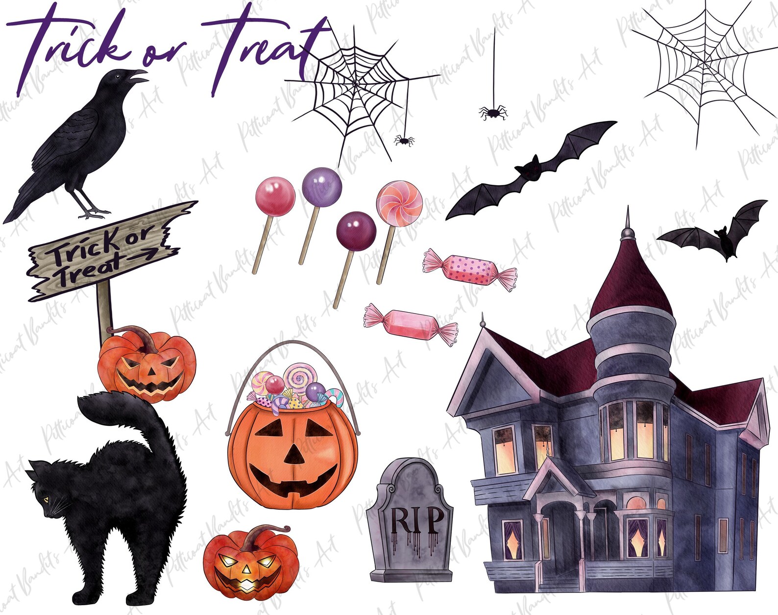 Halloween Clipart / Trick or Treat / Halloween Fashion / Halloween ...