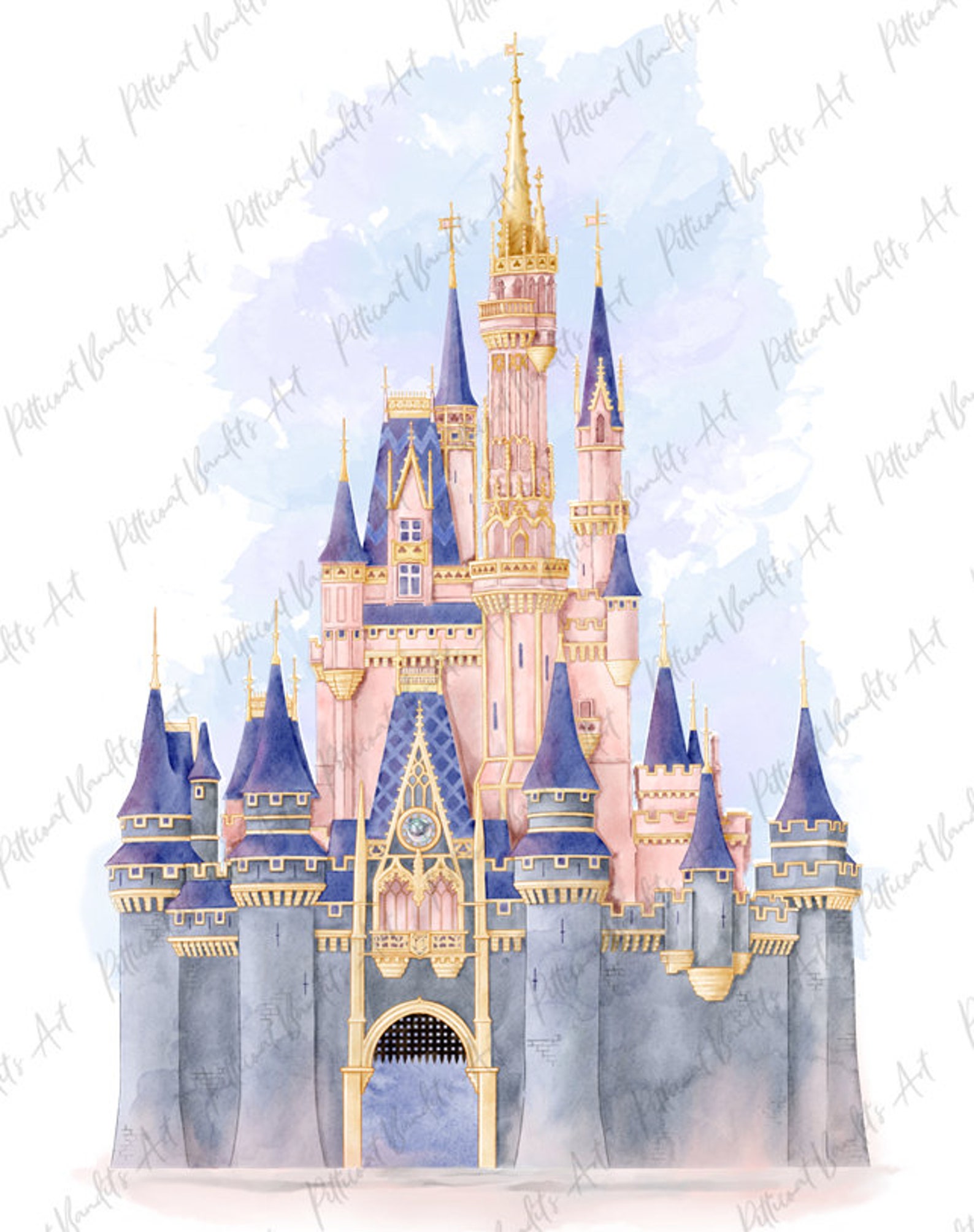 Fairytale Castle / Princess Castle/ Castle PNG / Digital Download Print ...