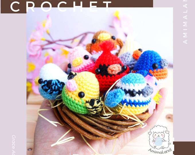 CROCHET PATTERN: 8 in 1 Mini Birds - Etsy