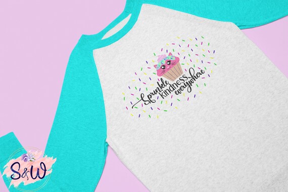 Sprinkle Kindness Everywhere Svg Cat Cupcake Svg Designs | Etsy