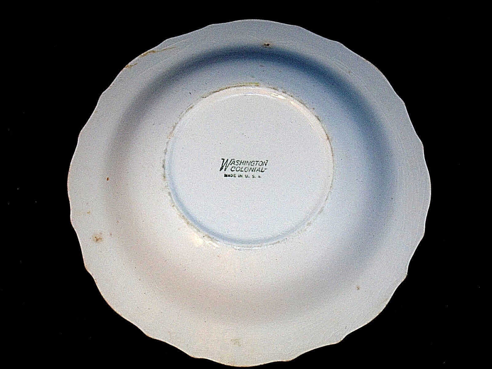 Vintage Washington Colonial Floral Soup Dessert Bowl Vogue China ...