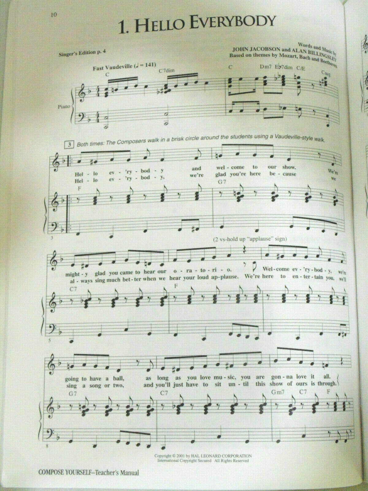 Compose Yourself A Musical for Young Voices Sheet Music Book Teachers ...