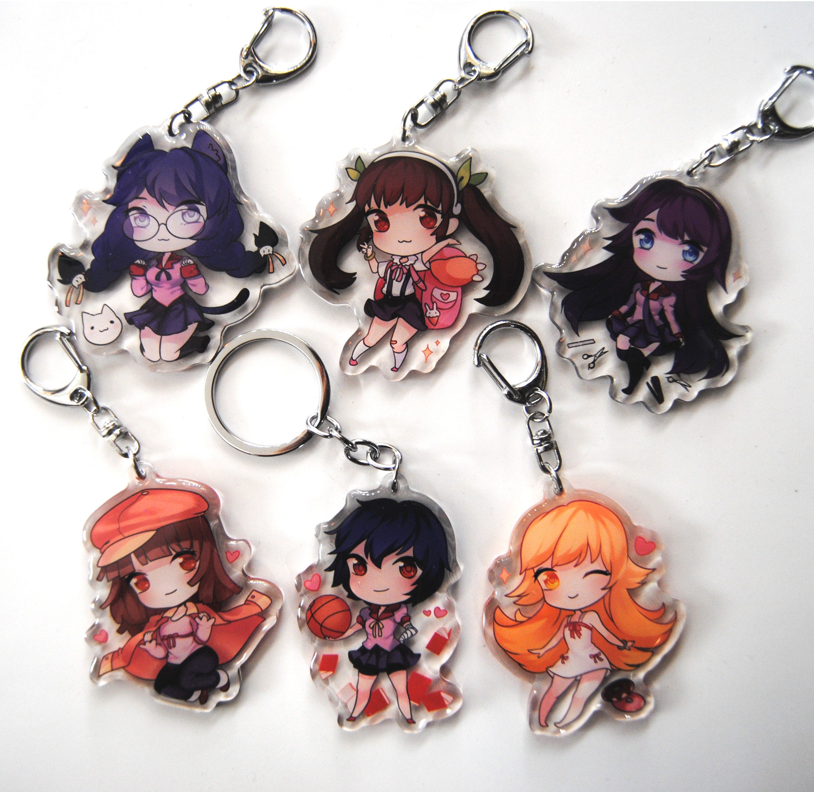Monogatari Acrylic Charms - Etsy