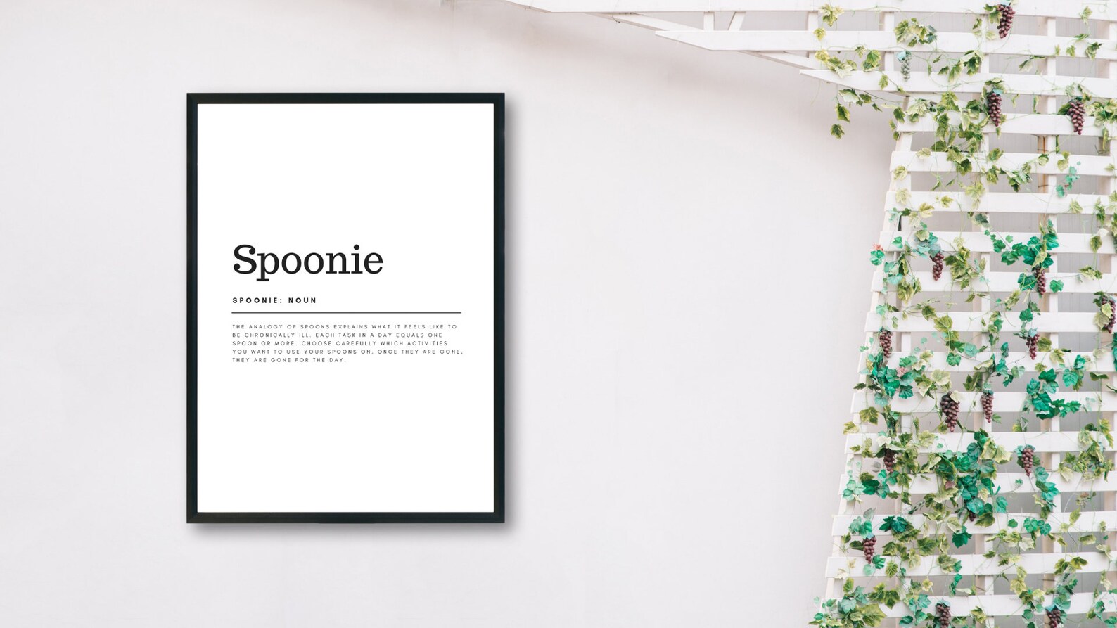 Spoonie Definition Printable / Digital Download / Digital Print / Wall ...