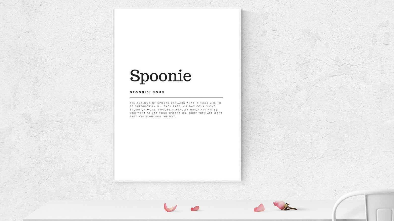 Spoonie Definition Printable / Digital Download / Digital Print / Wall ...