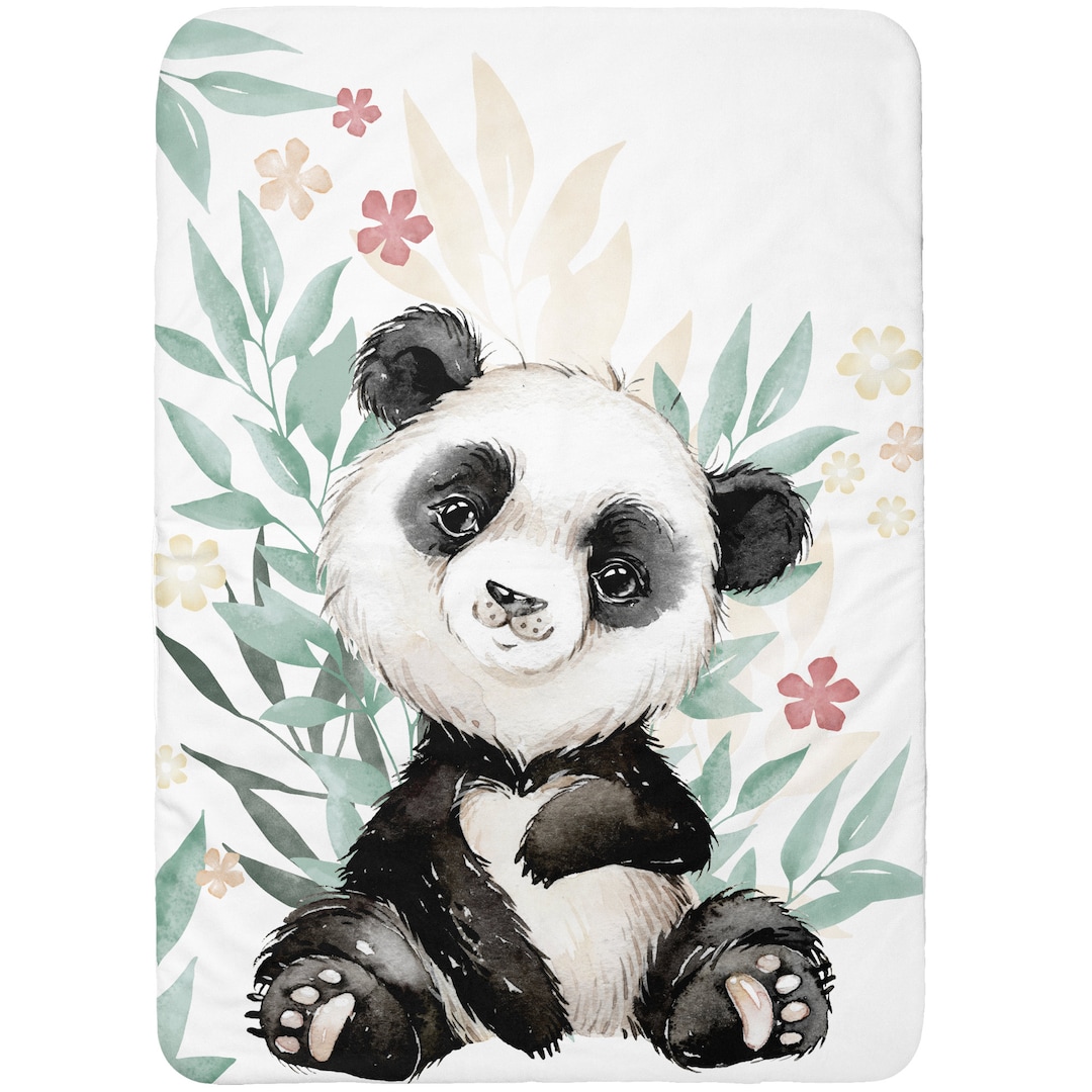 Coupon of Baby Panda Cotton Fabric for 75x100cm Oeko-tex Blanket Ideal ...