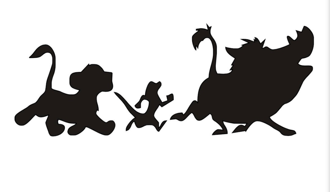 Lion King Shadow Vinyl Sticker - Etsy