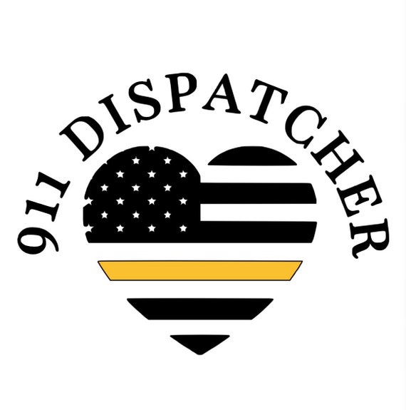 911 Dispatcher Heart | Etsy