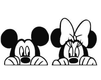 Mickey and Minnie Mouse Hole - Etsy