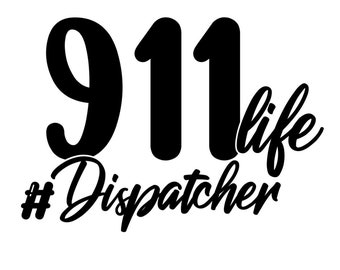 911 Dispatcher Vinyl Decal | Etsy