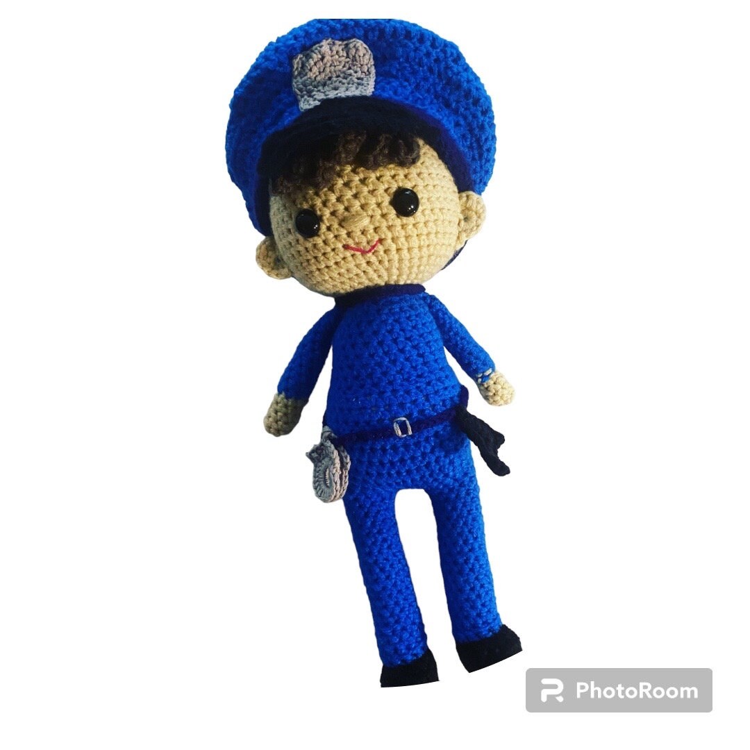 Cop Doll Police Officer Doll With Handcuffs and Mini Toy-gun, Hero ...