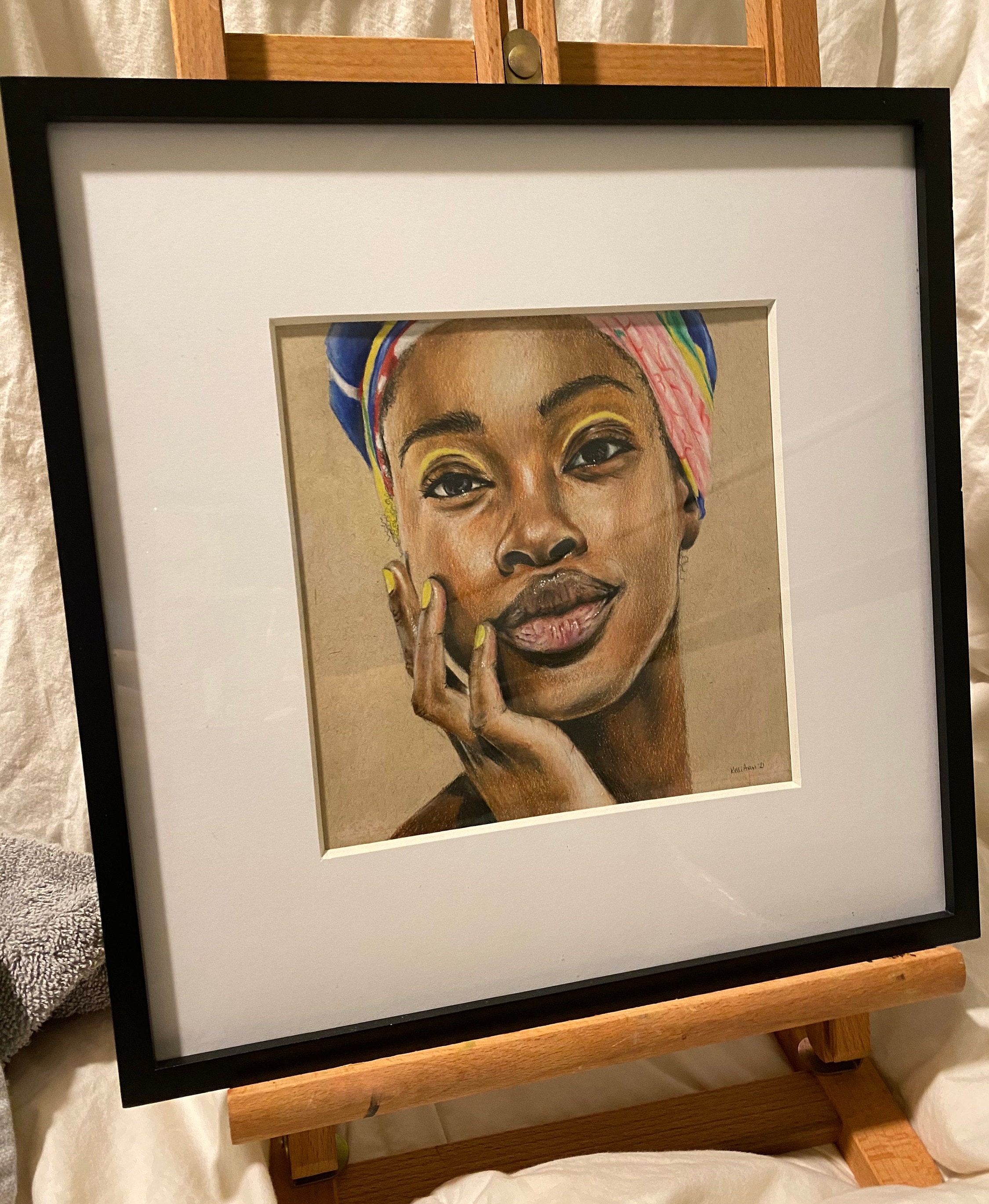 Original Colored Pencil Drawing - Etsy