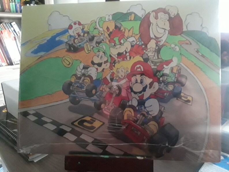 Super Mario Kart snes Box Art Aluminum Print 8x10 - Etsy