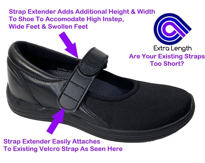 Shoe Straps Extenders Easily Add Length and Width for High Insteps ...