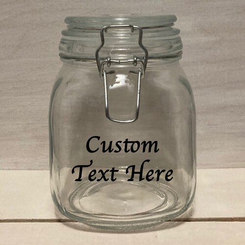 32oz 1 Qt Dollar Coin Money Slot Lid Glass Mason Jar Custom - Etsy