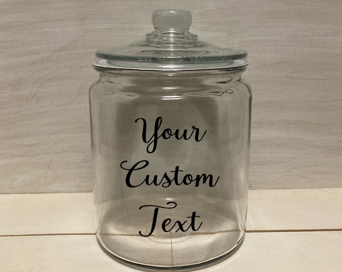 32oz 1 Qt Dollar Coin Money Slot Lid Glass Mason Jar Custom Vinyl Text ...