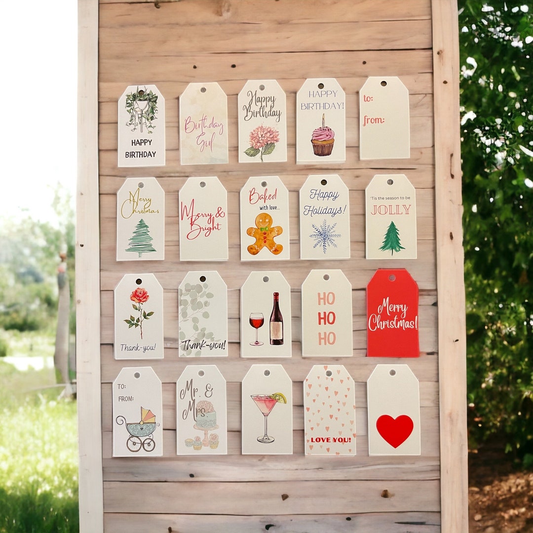 Unique Gift Tag for Present Rustic Holiday Present Tags Handmade Gift ...