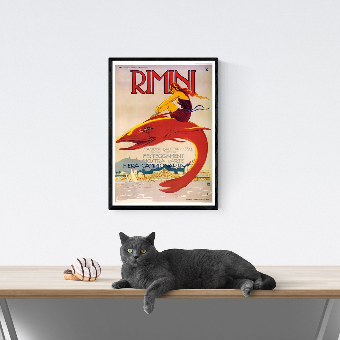 Vintage Travel Poster Rimini Emilia-romagna Spain Art - Etsy