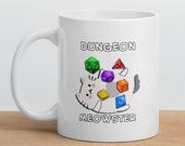 Dungeon Meowster Coffee Mug D&D Dungeon Master RPG Gamer DM - Etsy
