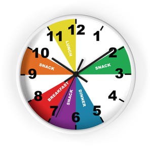Customizable Daily Schedule Clock for Children, Kid's After School ...