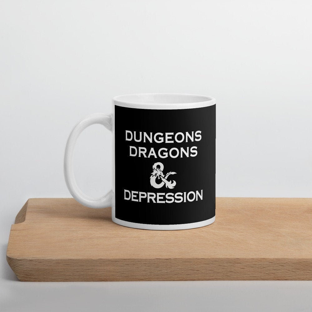 Dungeons Dragons & Depression Coffee Mug Critical Fail - Etsy