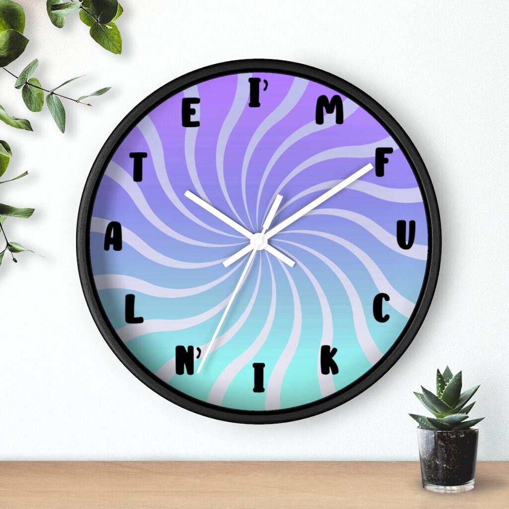 I'm F*cking Late Wall Clock | Clock for People Who Are Always Late ...
