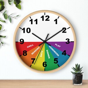 Customizable Daily Schedule Clock for Children, Kid's After School ...