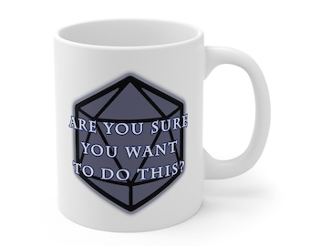 Dungeons & Dragons Coffee Mug Dnd Rainbow Dice Tea Cup | Etsy