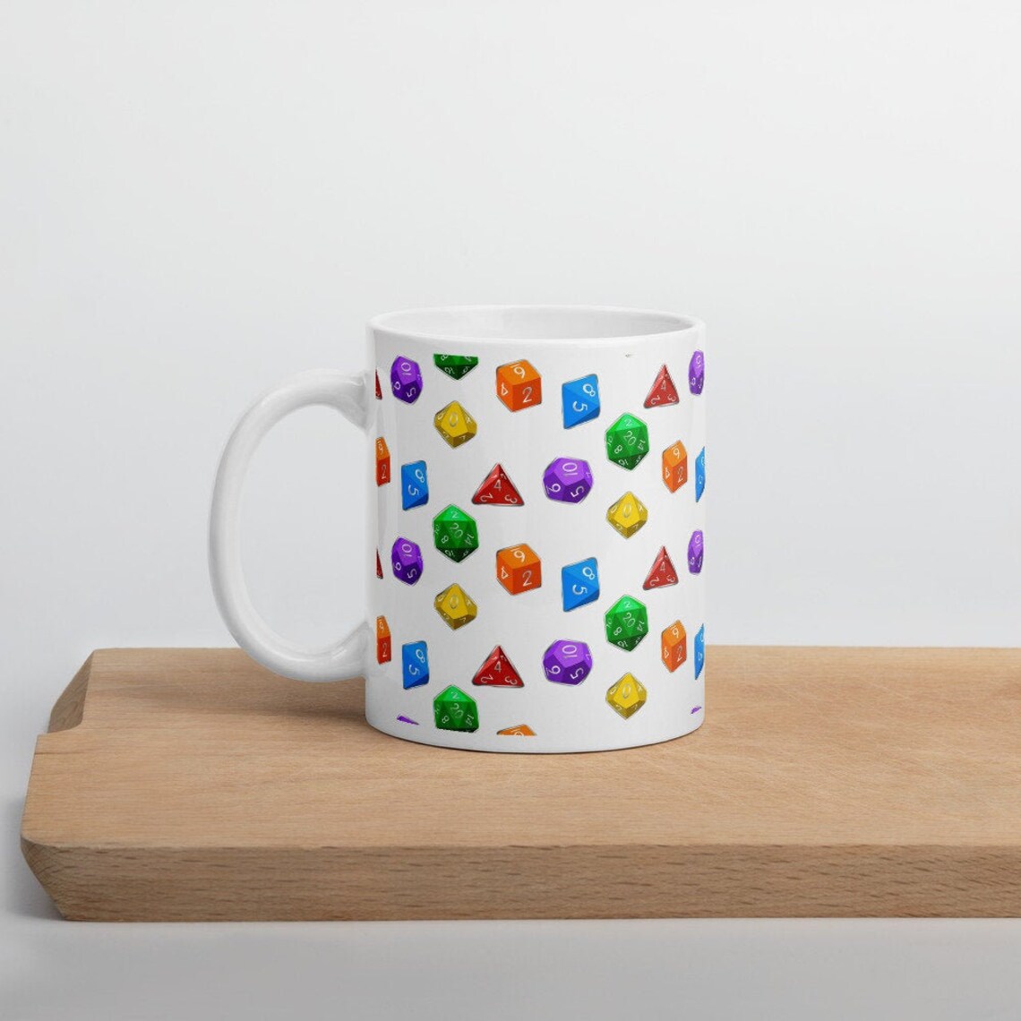 Dungeons & Dragons Coffee Mug Dnd Rainbow Dice Tea Cup Gift - Etsy