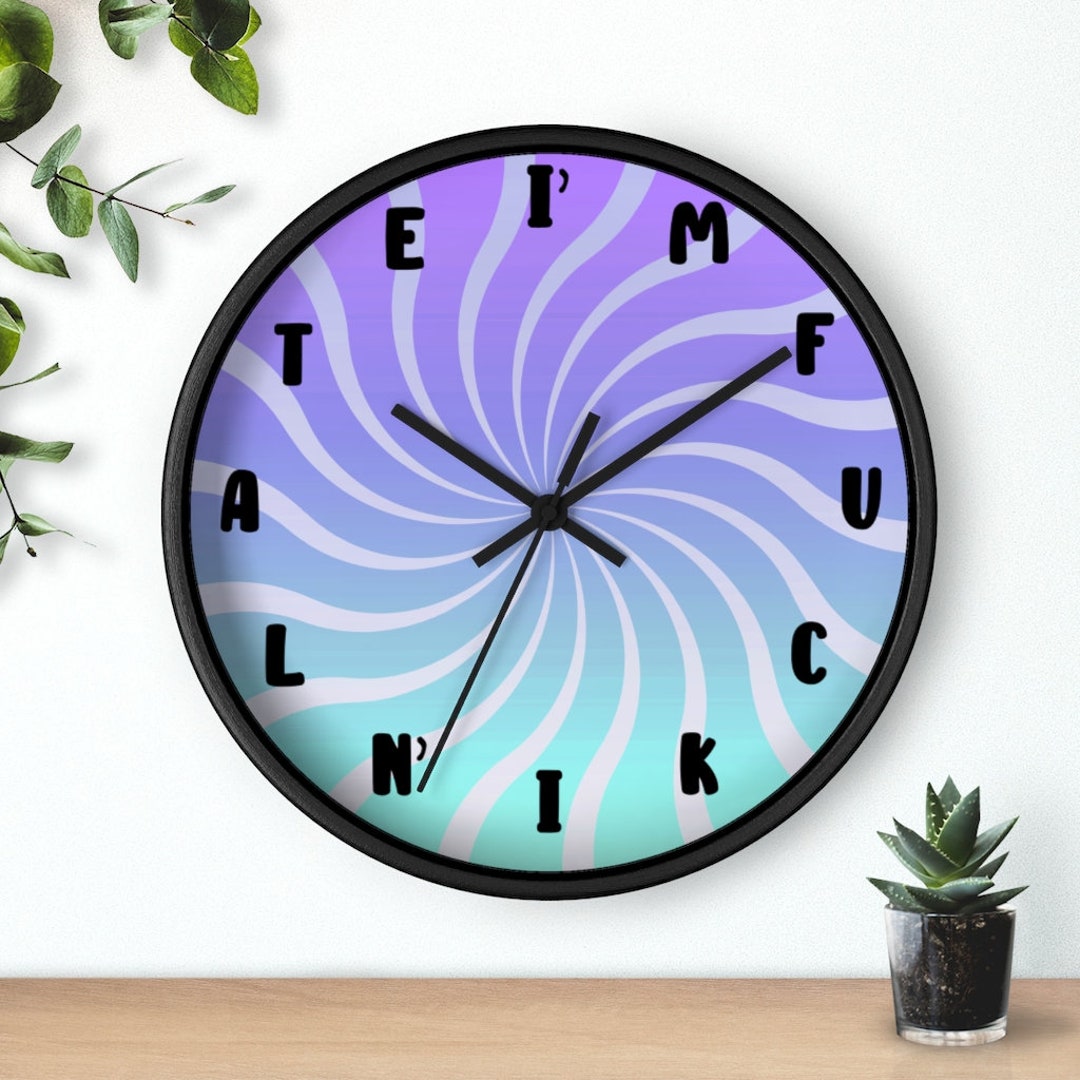 I'm F*cking Late Wall Clock | Clock for People Who Are Always Late ...