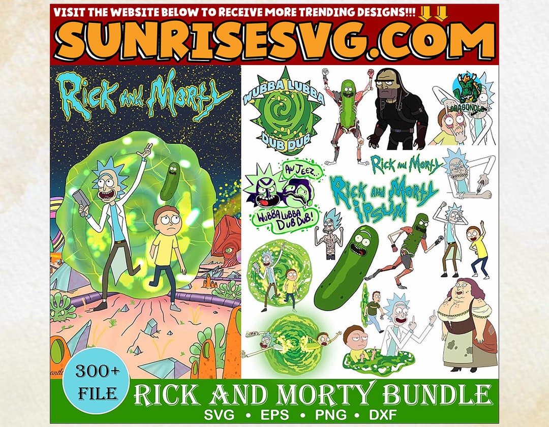 300 Rick and Morty SVG Bundle, Rick Morty SVG Cut File, Rick and Morty ...