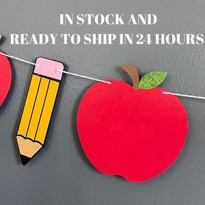 Back to School Banner, Classroom Banner, Teacher Banner, First Day of ...