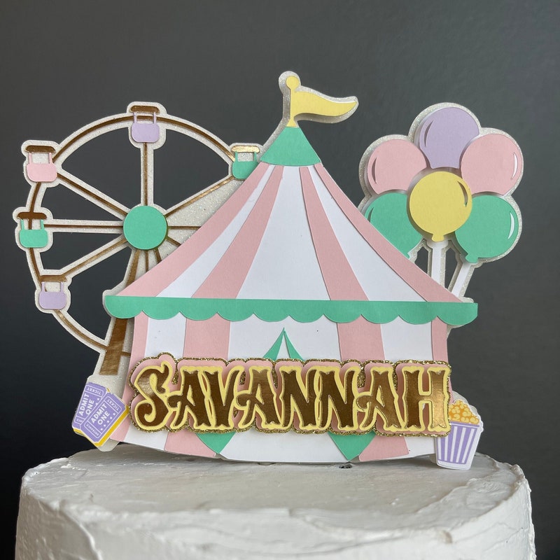 Circus Cake Toppers - Etsy