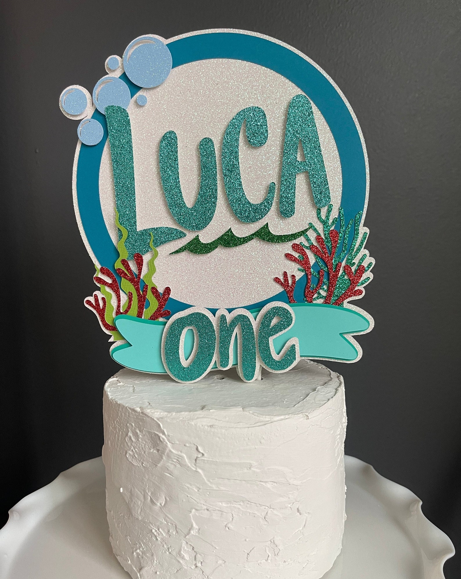 LUCA Inspired Cake Topper Birthday Boy Baby Shower Birthday - Etsy