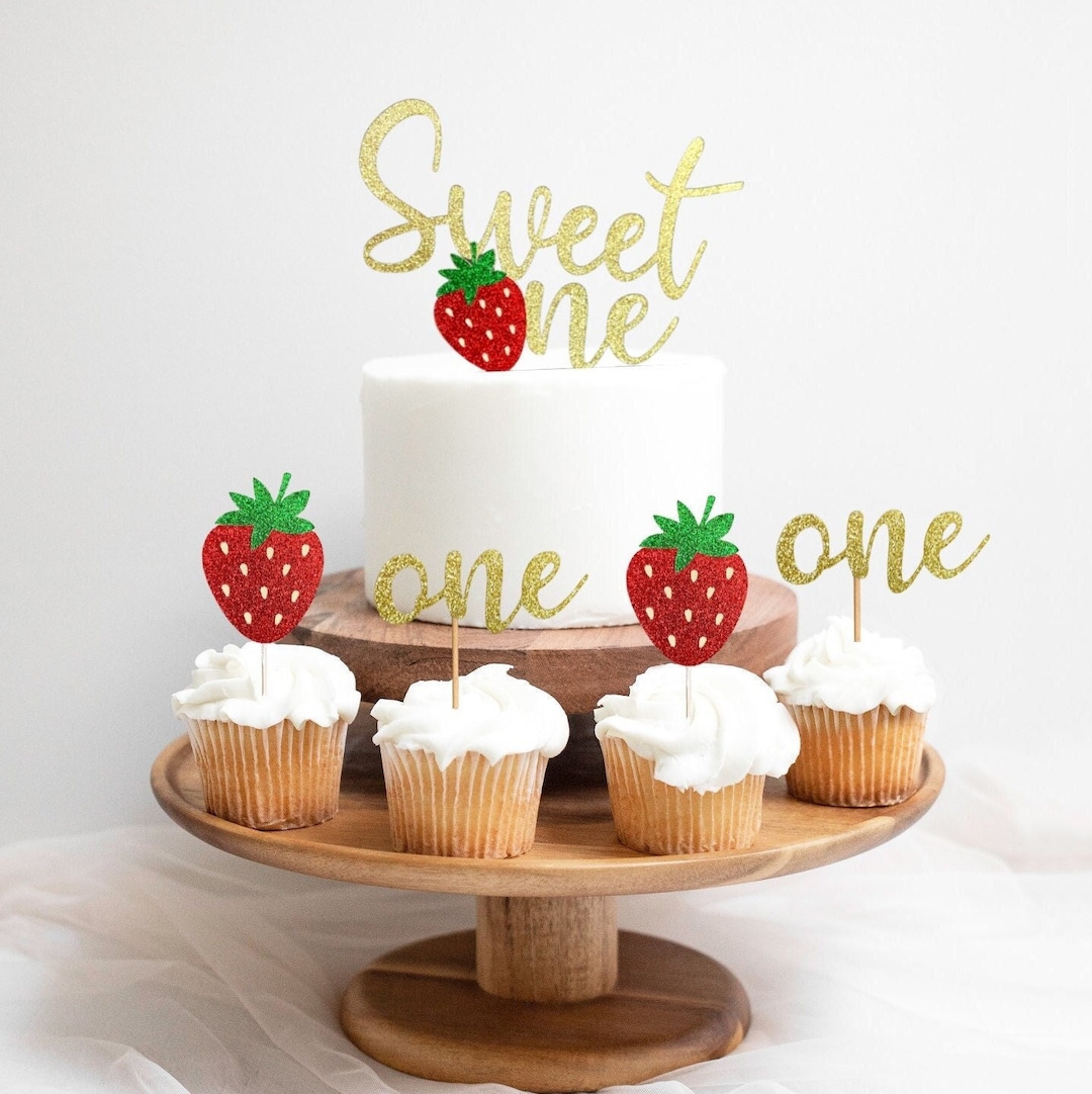Sweet One CAKE Topper | First Birthday, One Year Old, Baby Girl ...