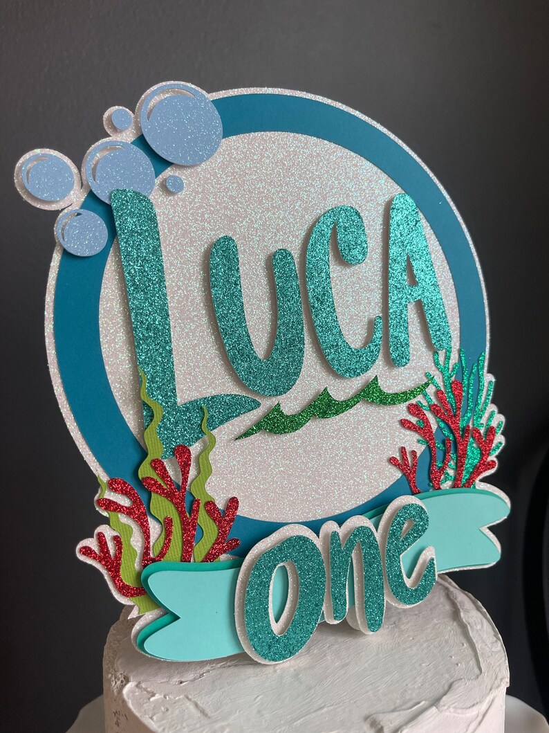 LUCA Inspired Cake Topper Birthday Boy Baby Shower Birthday - Etsy